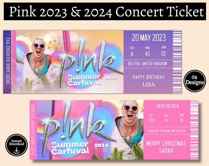 Pink Pop Singer Card, Pink Alecia Moore Art, Greetings Card With Pink ...