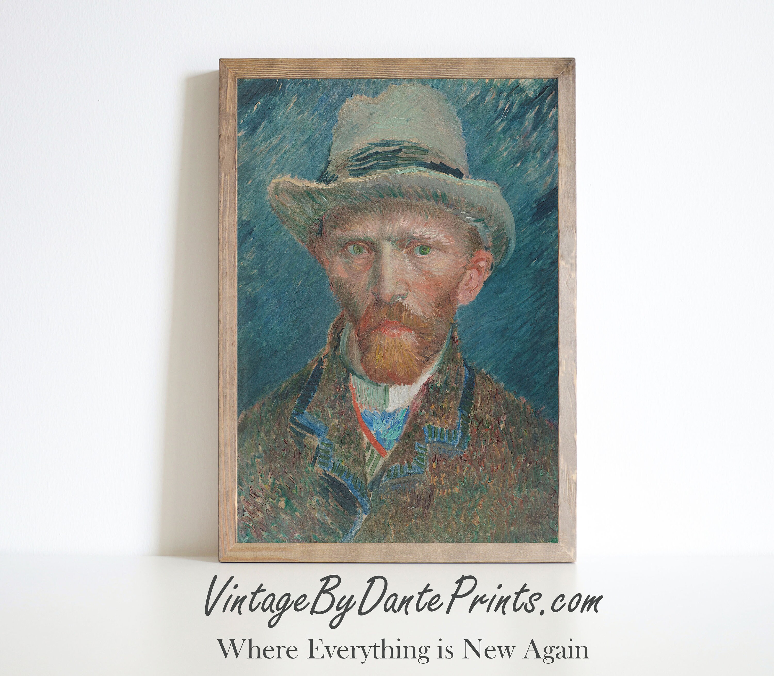 Vincent Van Gogh Self Portrait Vintage Painting - Etsy