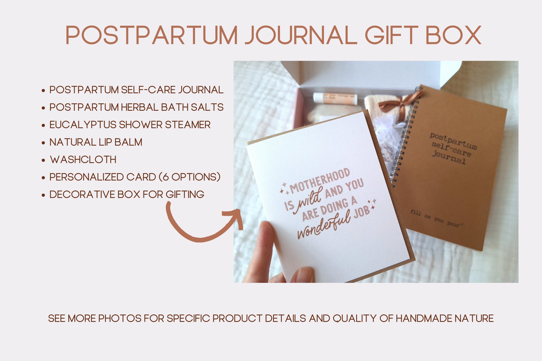 Postpartum Gift Box New Mom Gift Basket Postpartum Care Package ...