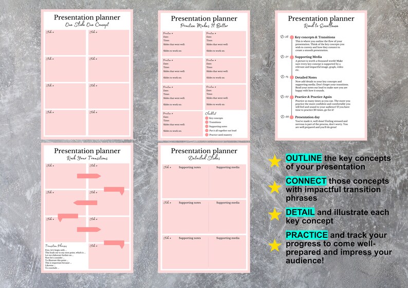 Student Presentation Planner - Etsy