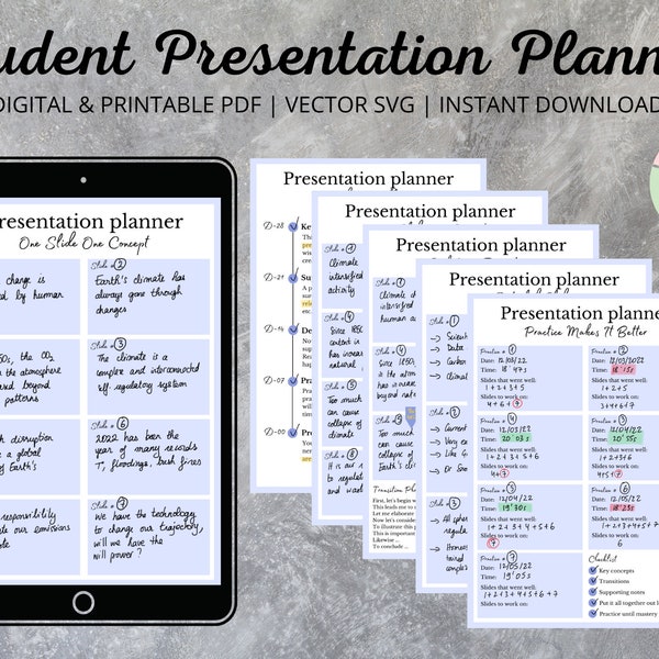 Presentation Planner - Etsy