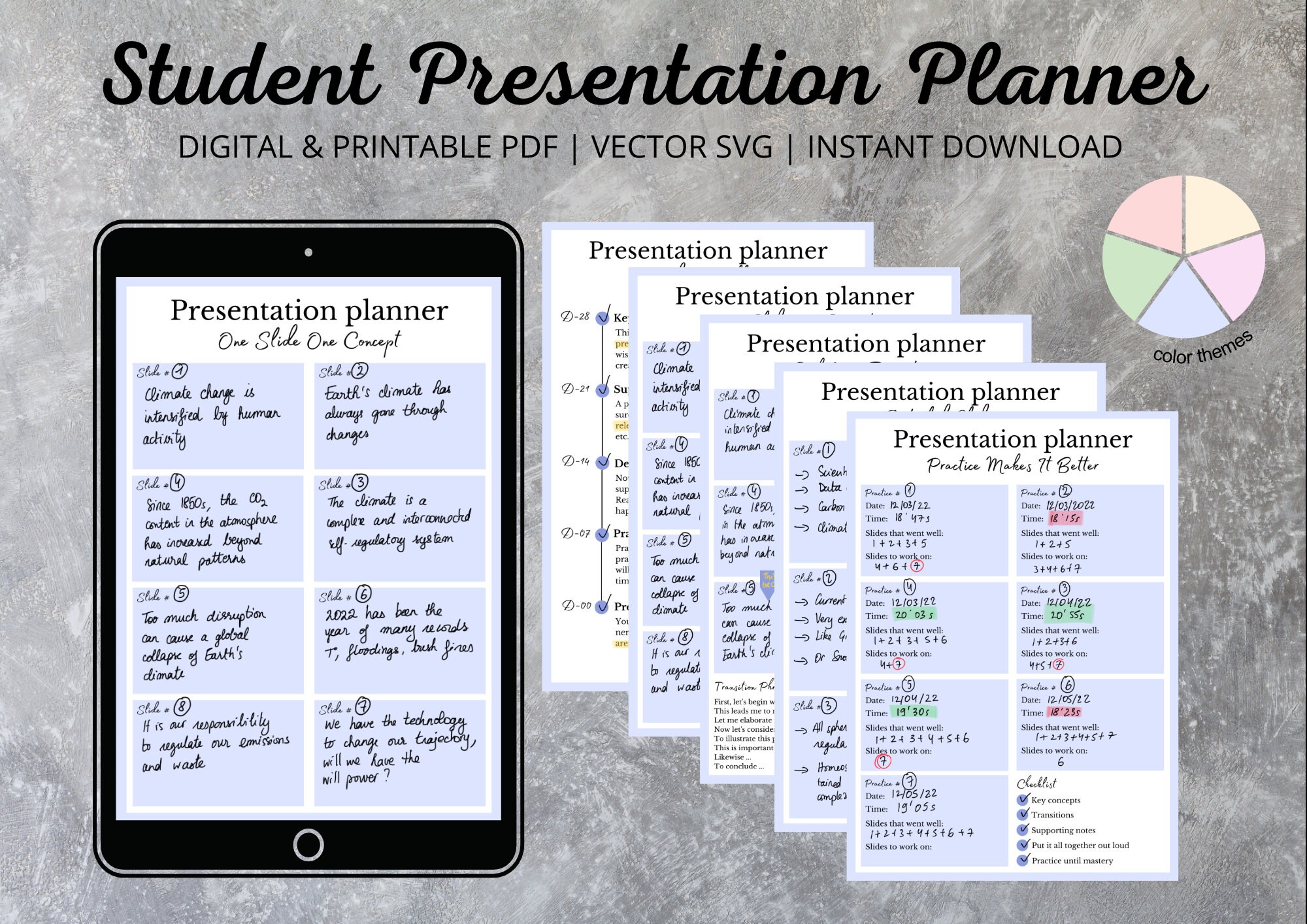 Student Presentation Planner - Etsy