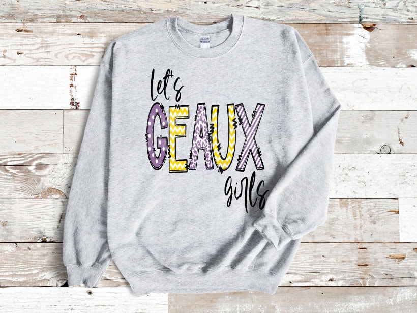 Let's GEAUX Girls LSU PNG - Etsy