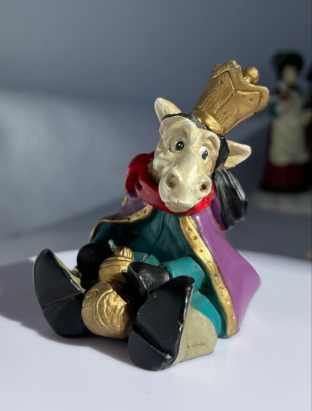 Vintage Rick J Rowley Moose Wise Man Christmas Nativity Figure the Lost ...