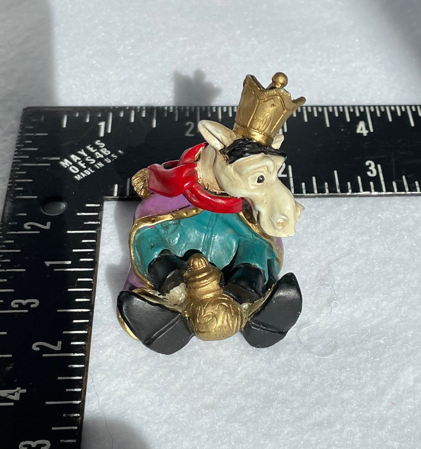 Vintage Rick J Rowley Moose Wise Man Christmas Nativity Figure the Lost ...