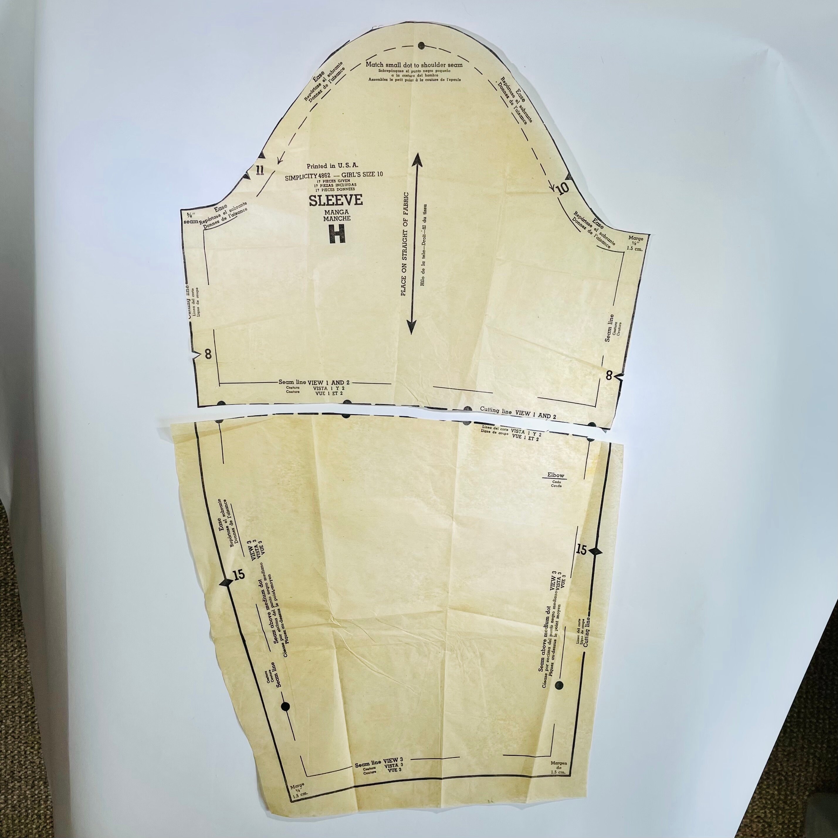 Vintage 1954 Simplicity Sewing Pattern 4862 Dress up Ball Gown Girls ...