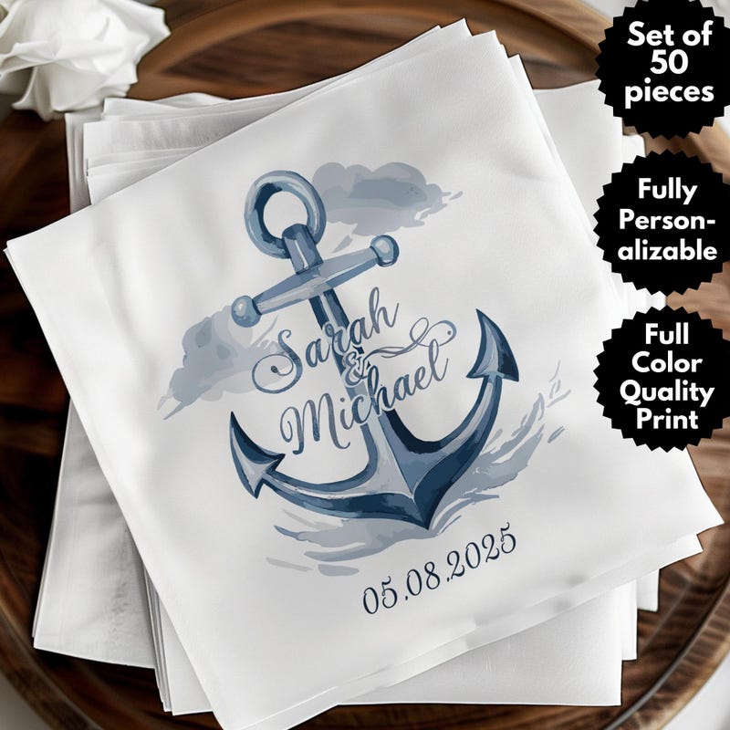 Nautical Wedding Coasters - Etsy