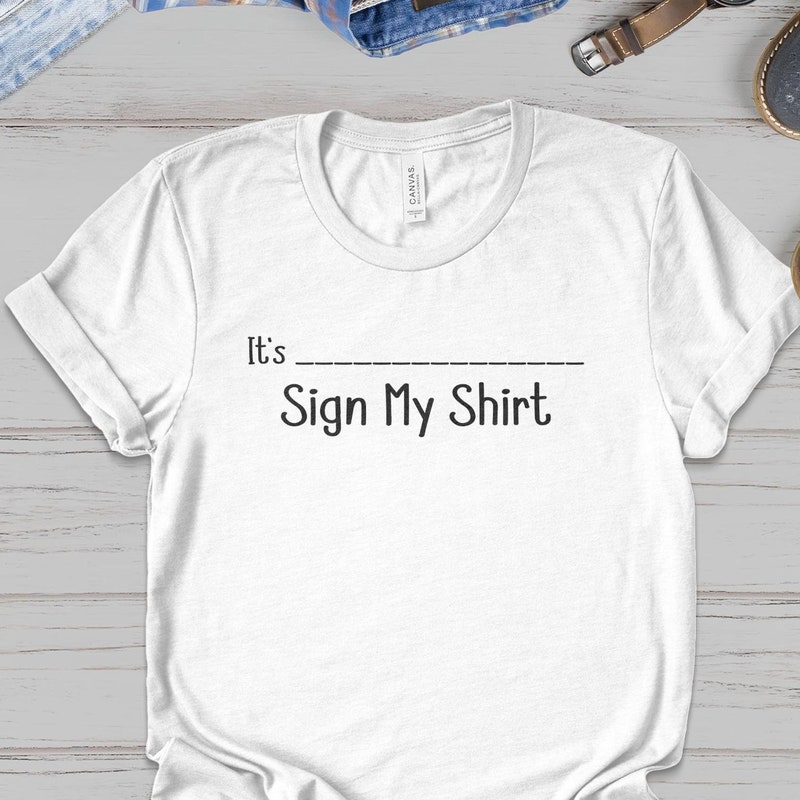 Autograph Shirt - Etsy