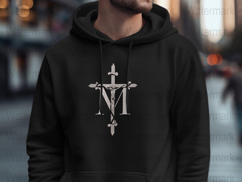Catholic Marian Cross Symbol PNG, Religious Digital Download, Christian ...