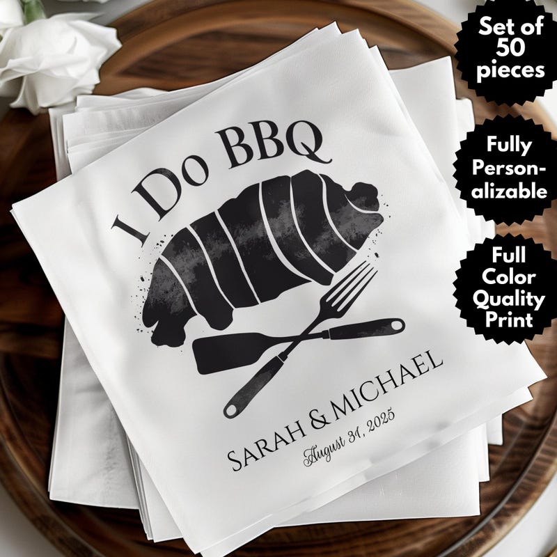 I Do Bbq Napkins - Etsy