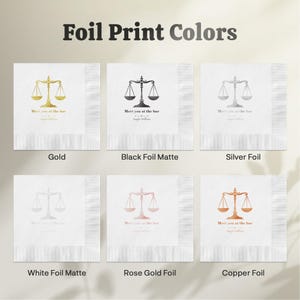 Custom Law School Graduation Napkin, Personalized Attorney Grad Napkins ...