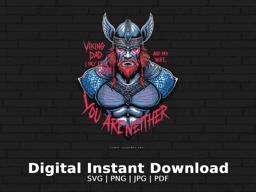 Funny Viking Dad PNG File, Nordic Viking Jpg, Father's Day Gift ...