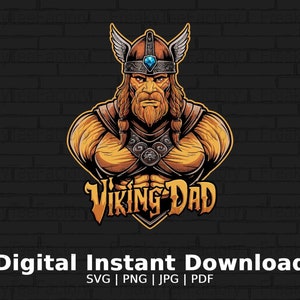 Medieval Viking Dad PNG File, Norse Viking Father Jpg, Norse Warrior ...