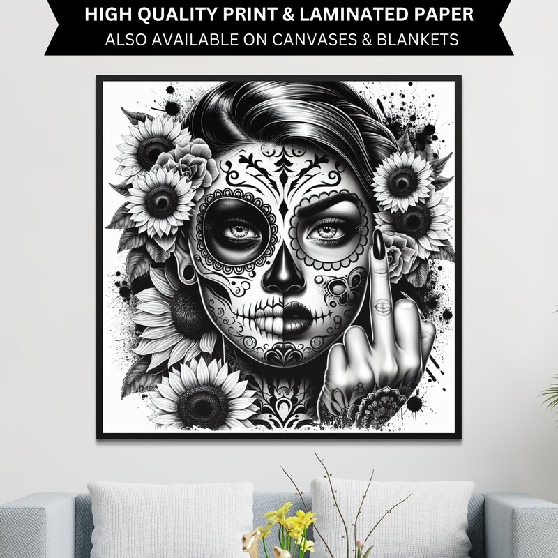 Sugar Skull Poster - Etsy