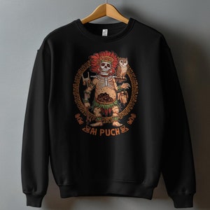 Ah Puch Mayan God T-shirt, Mayan Mythology Hoodie, Ancient Aztec ...