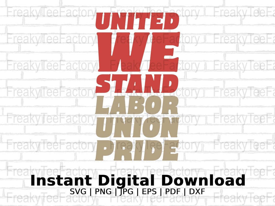 Labor Union Art Solidarity Strong Workers Rights Flag Pride SVG PNG Jpg ...
