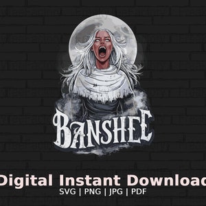 Gothic Banshee PNG File, Dark Fantasy Graphic Jpg, Horror Download ...