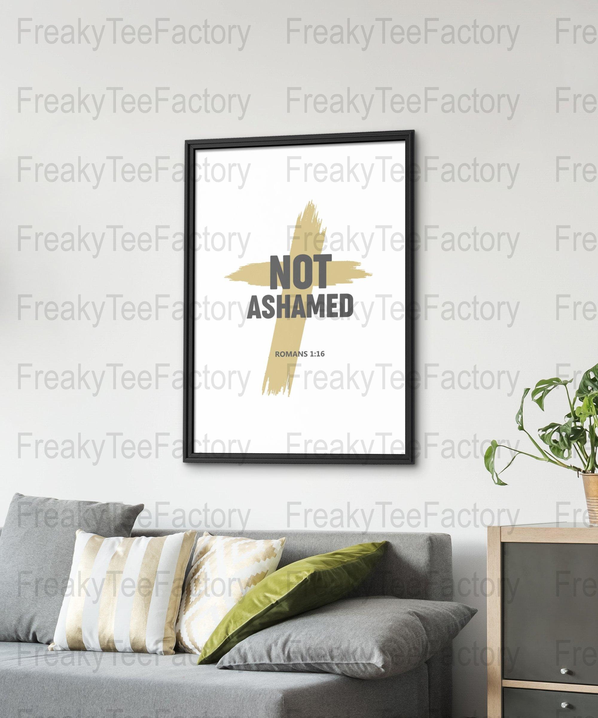 Not Ashamed SVG Jesus Romans 1 16 Favorite Bible Verse Gift PNG Jpg Eps ...