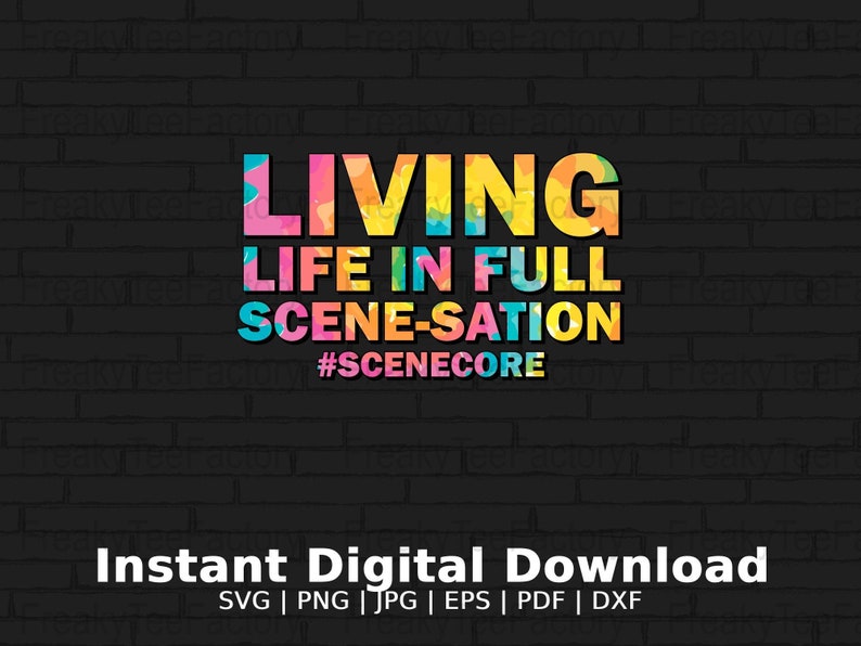 Funny Scenecore SVG Gift PNG Jpg Eps Pdf Digital Instant Download ...