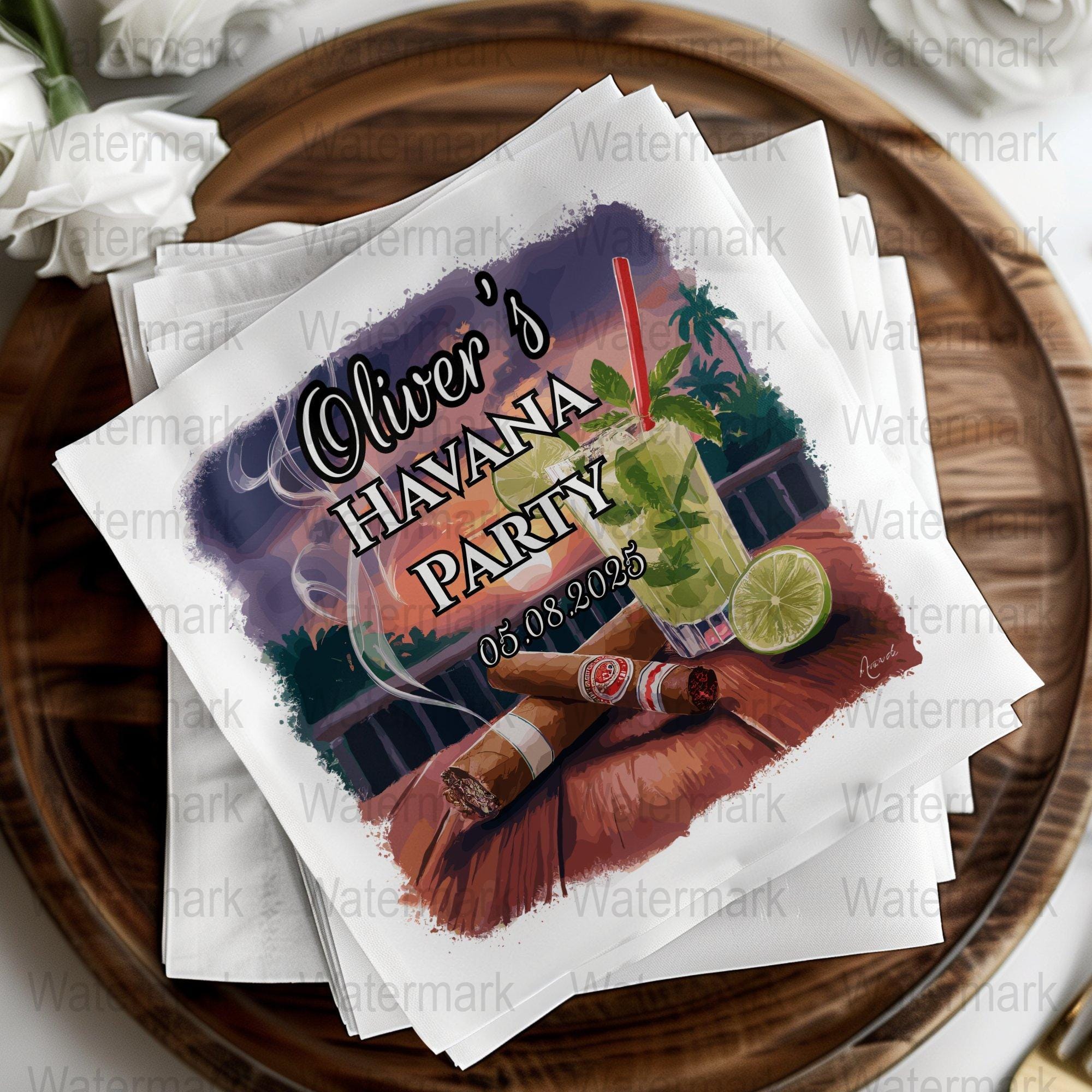 Cuban Themed Party Invitation Digital File SVG Png Havana Nights Mojito ...
