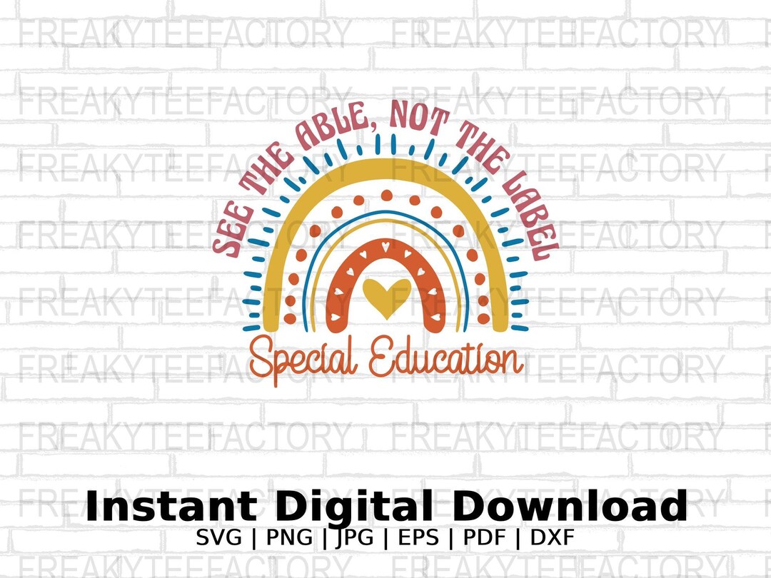 See the Able Not the Label Special Ed Digital Instant Download SVG PNG ...