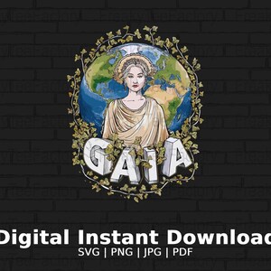 Gaia Earth Goddess PNG File, Greek Mythological Jpg, Environmental ...