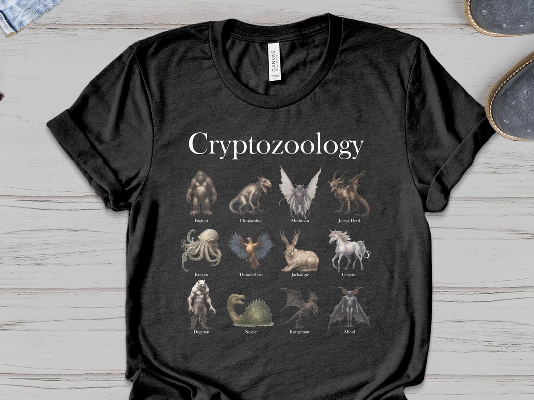Cryptozoology Shirt Cryptid Creatures Tee Bigfoot Mothman Hoodie ...