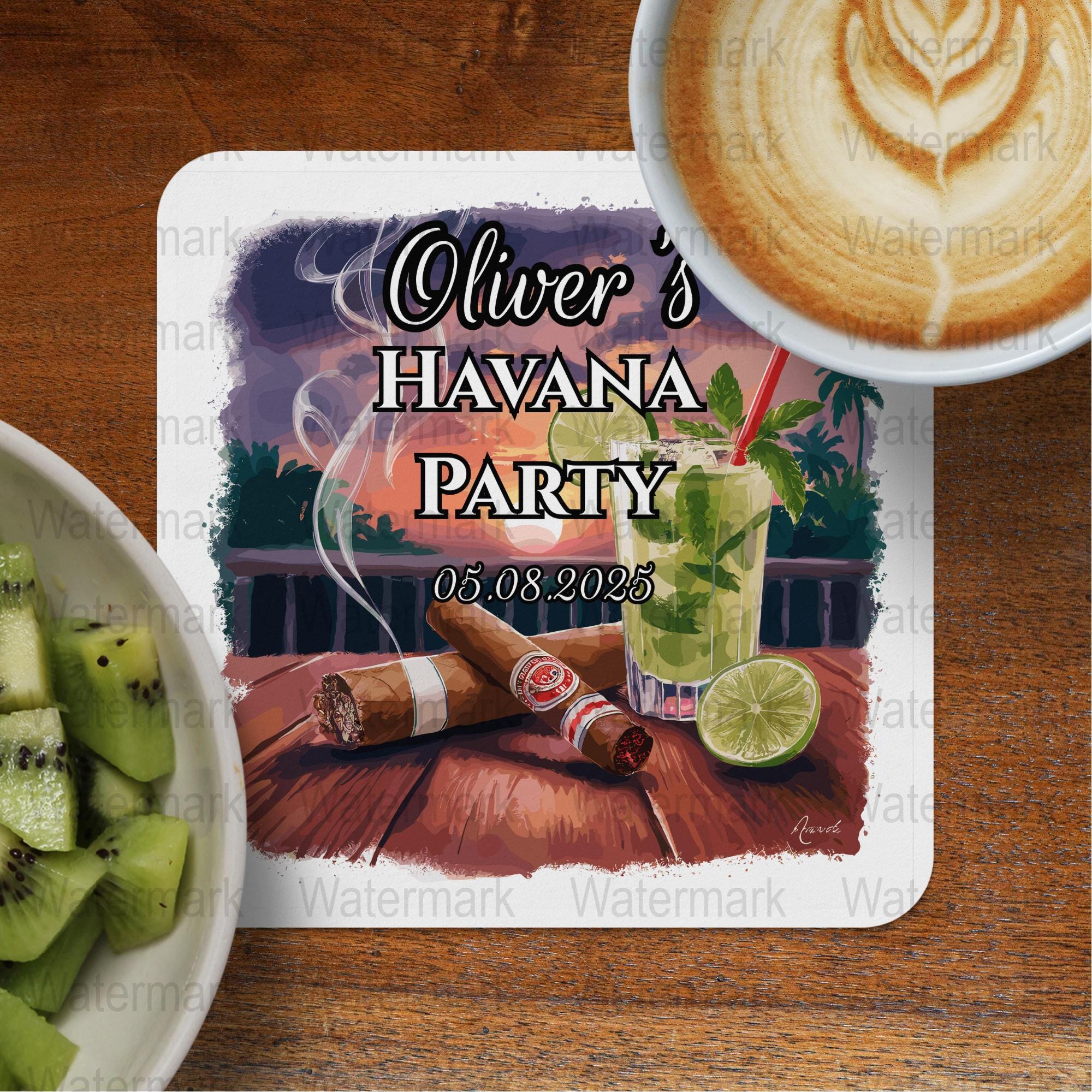 Cuban Themed Party Invitation Digital File SVG Png Havana Nights Mojito ...