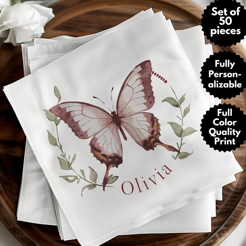 Butterfly Napkin - Etsy