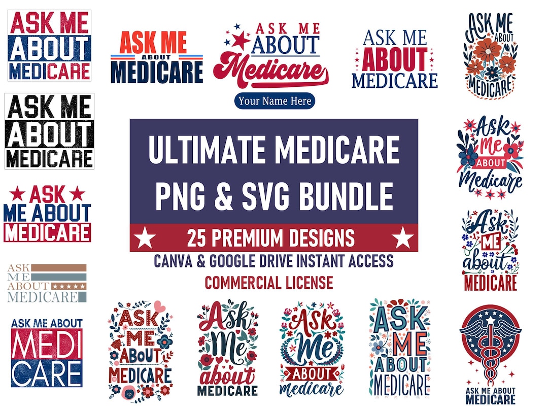 Ask Me About Medicare PNG & SVG Bundle - Etsy