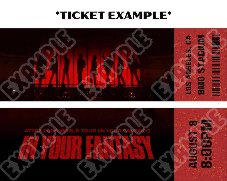 ATEEZ in Your Fantasy 2025 Tour Digital Concert Ticket | Customizable ...