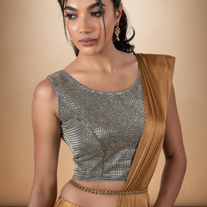 Silver Blouse - Etsy
