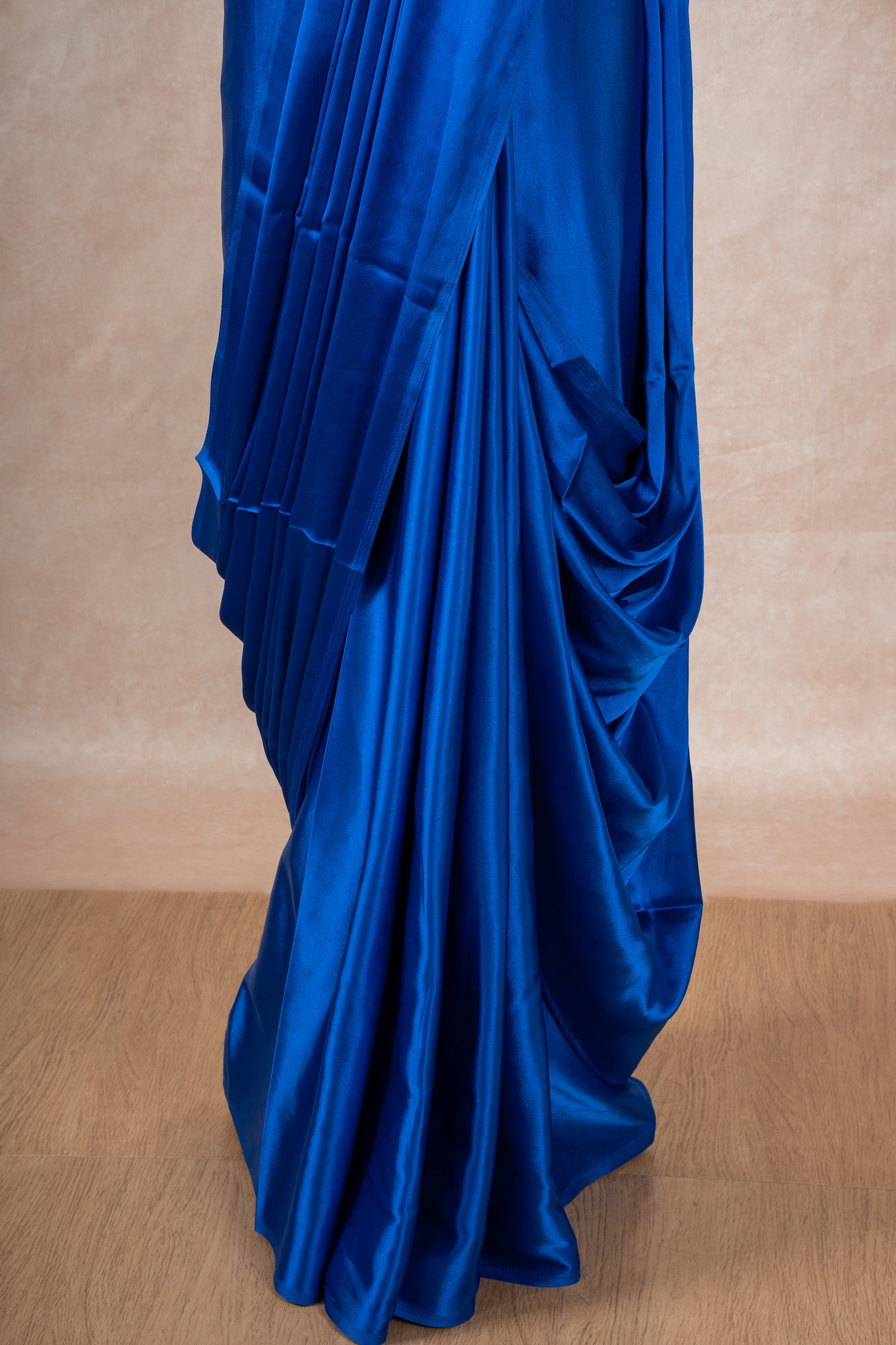 Dark Blue Satin Saree Fancy Sarees Satin Saree Lightweight Satin Sarees ...
