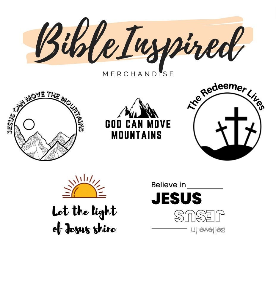 Christian SVG Files (faith-based SVG Files for T-shirts, Mugs, Stickers ...