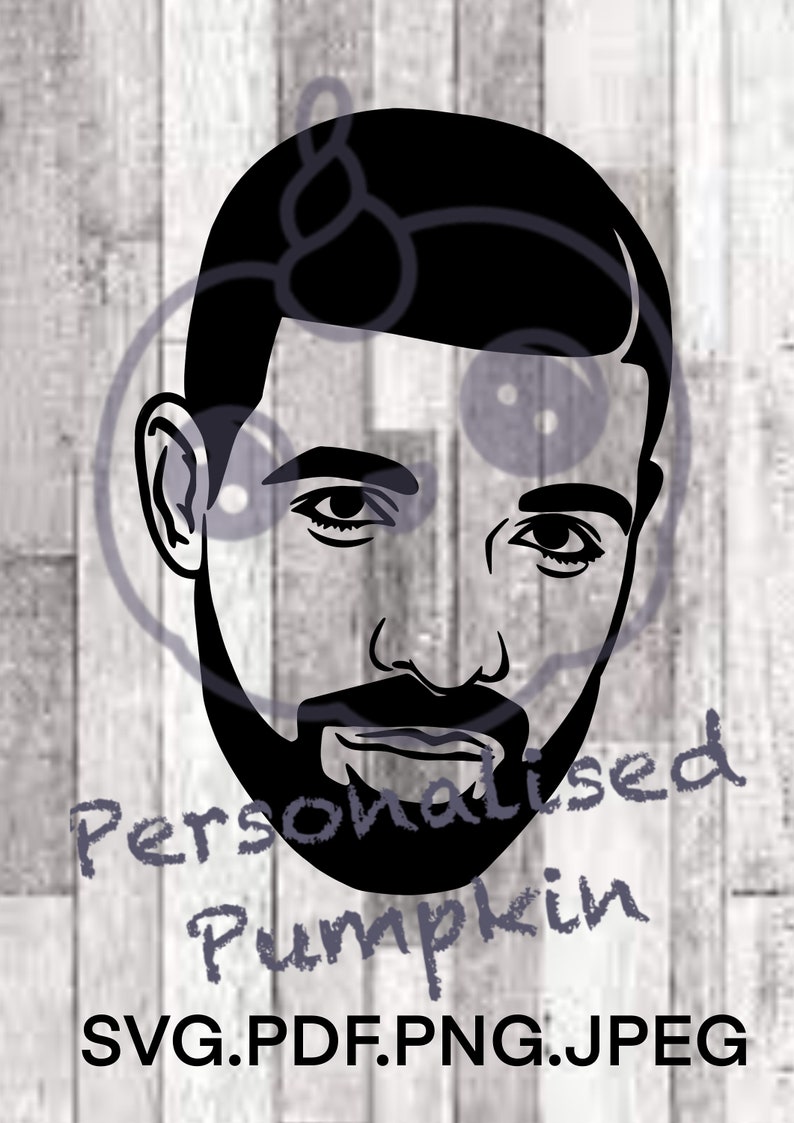 Drake Silhouette Stencil. Svg. Pdf. Png. Jpeg Digital Download - Etsy