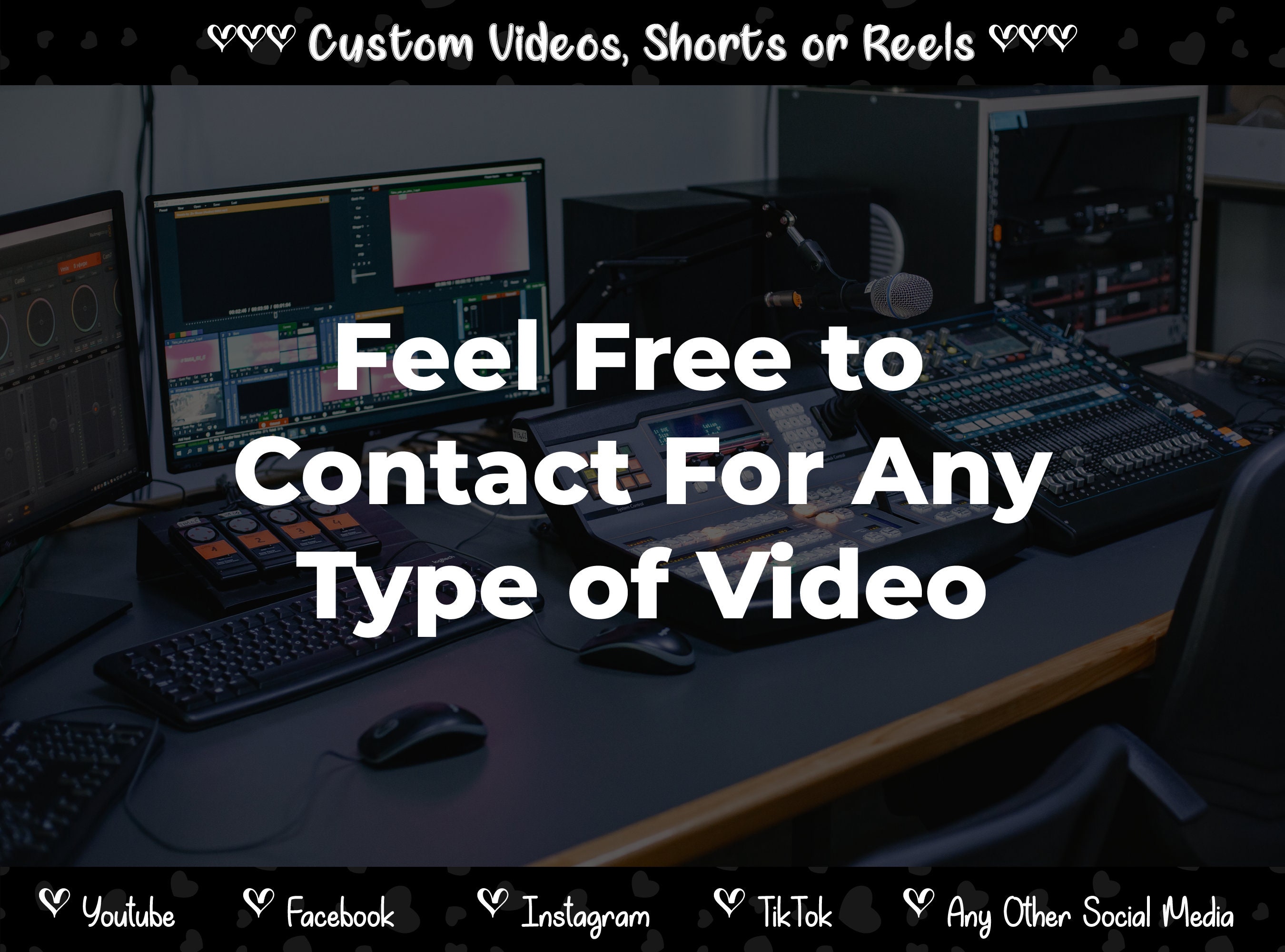 Custom Video Edit, Video Editing Service Youtube, Video Editor Short ...