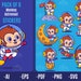 Monkey Astronaut SVG, Monkey Astronaut Stickers SVG , Monkey Stickers ...