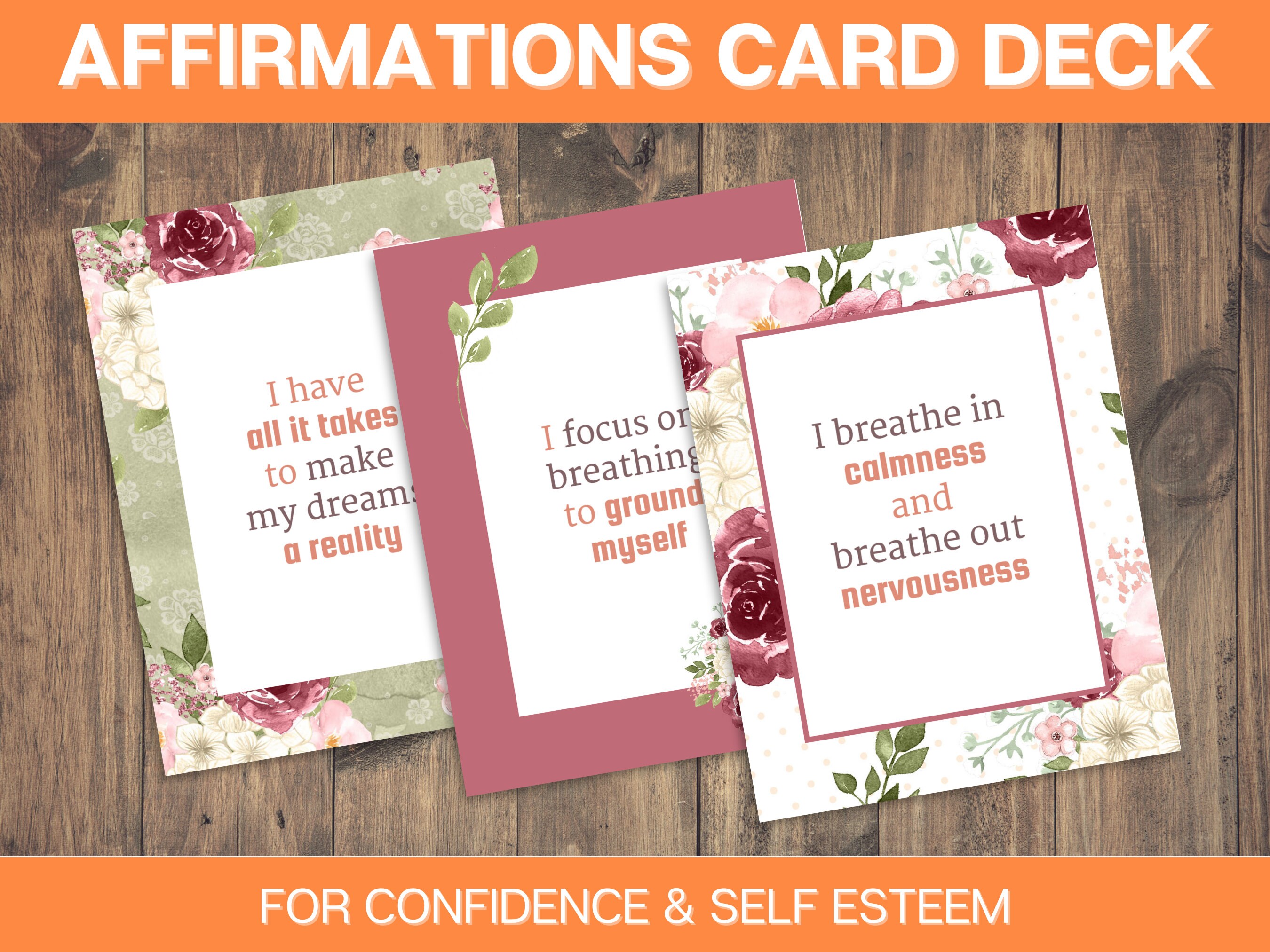 Affirmation Deck, Affirmation Cards for Women, Affirmation Cards for ...