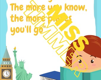 The More You Read Poster - Etsy