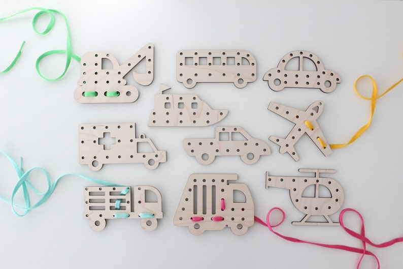Lacing Boards | Educational Toys - Etsy