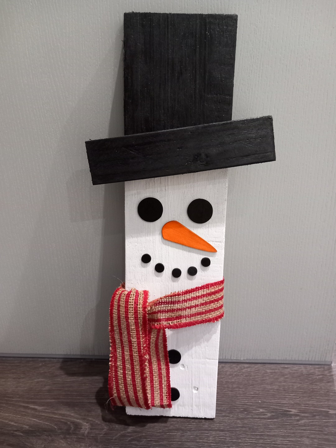 Rustic Wooden Snowman - Etsy UK