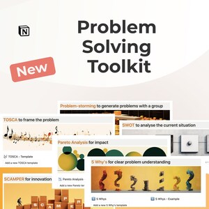 Problem Solving Toolkit for Notion | Structured Approach for Consultants & Business Strategy ...