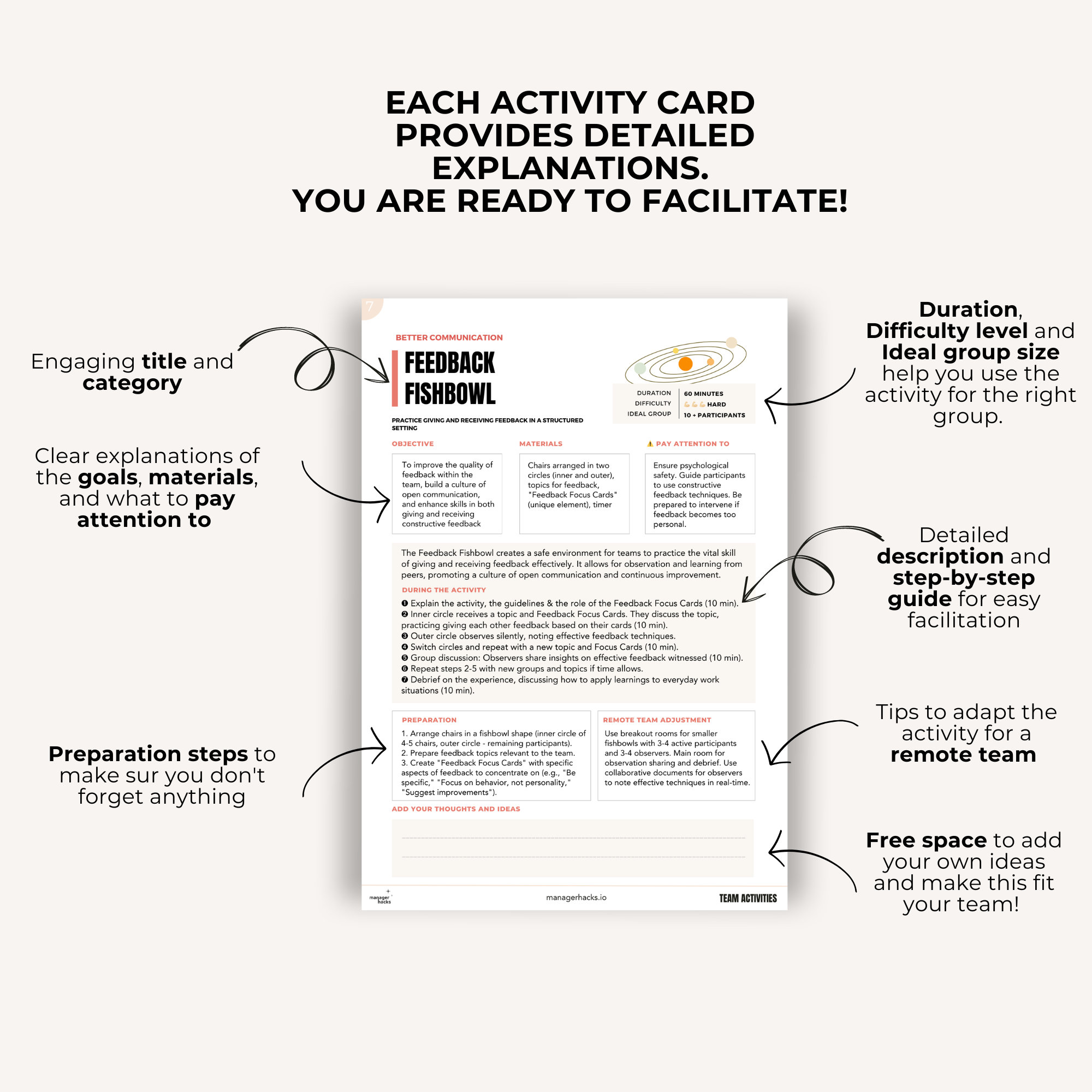 50 Team Building Activity Cards: Boost Performance & Innovation (PDF ...