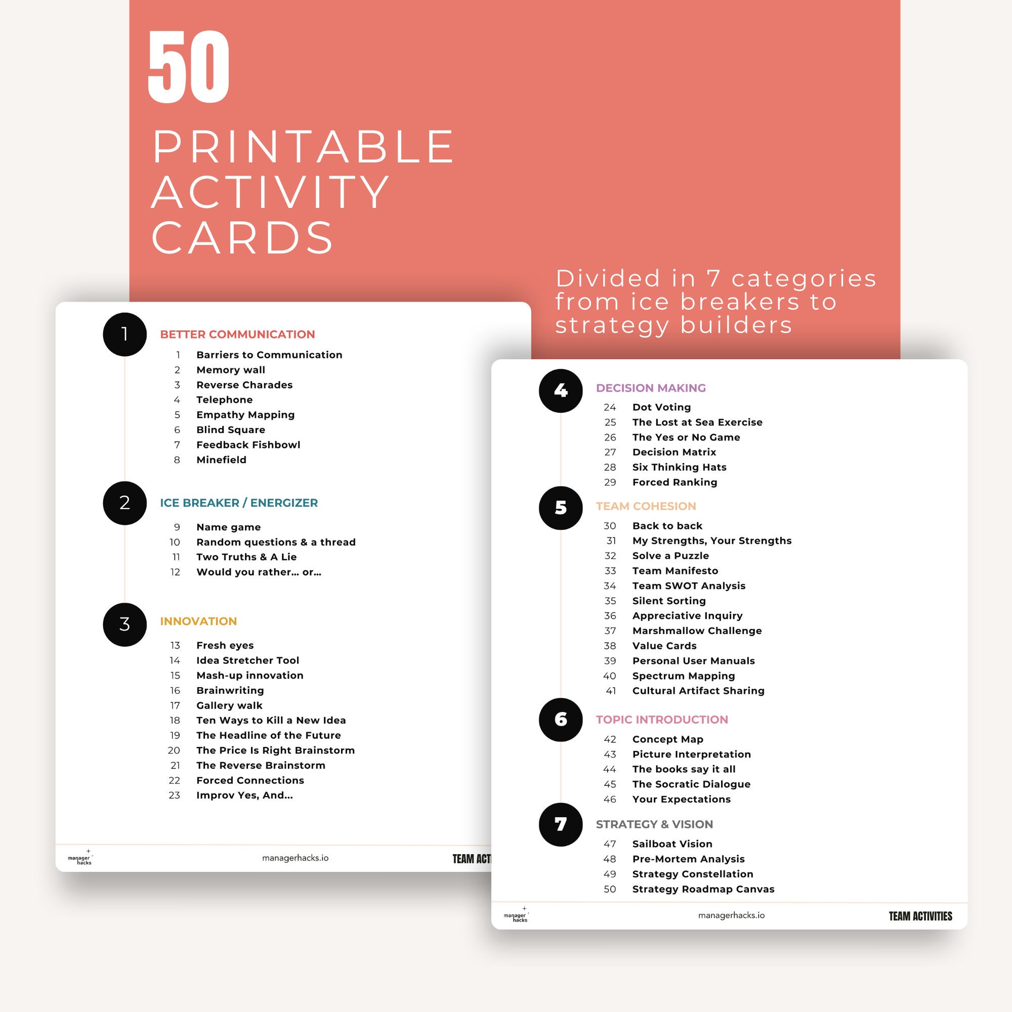 The Complete Team Building Activities Set: 50 Cards to Boost ...