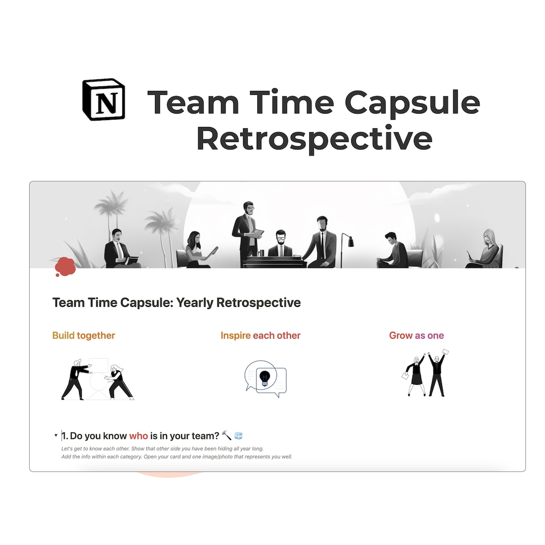Team Time Capsule: Yearly Retrospective Workshop Notion Template ...