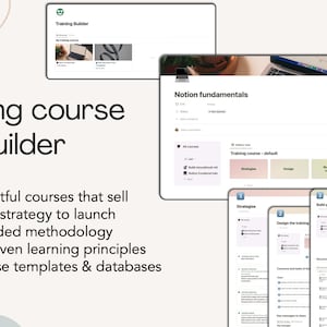Training Course Builder - Complete Notion Template | Instructional ...