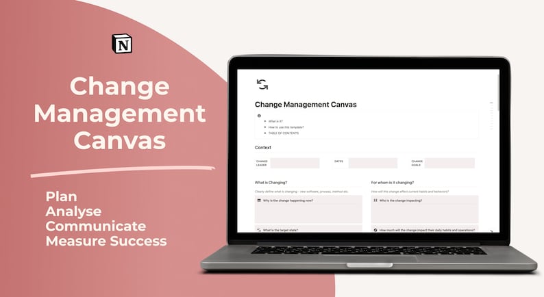 Change Management Canvas Notion Template for Strategic Change ...