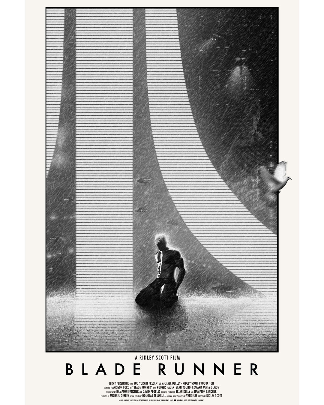 Blade Runner Custom Artwork Black and White Variant Poster Print - Etsy