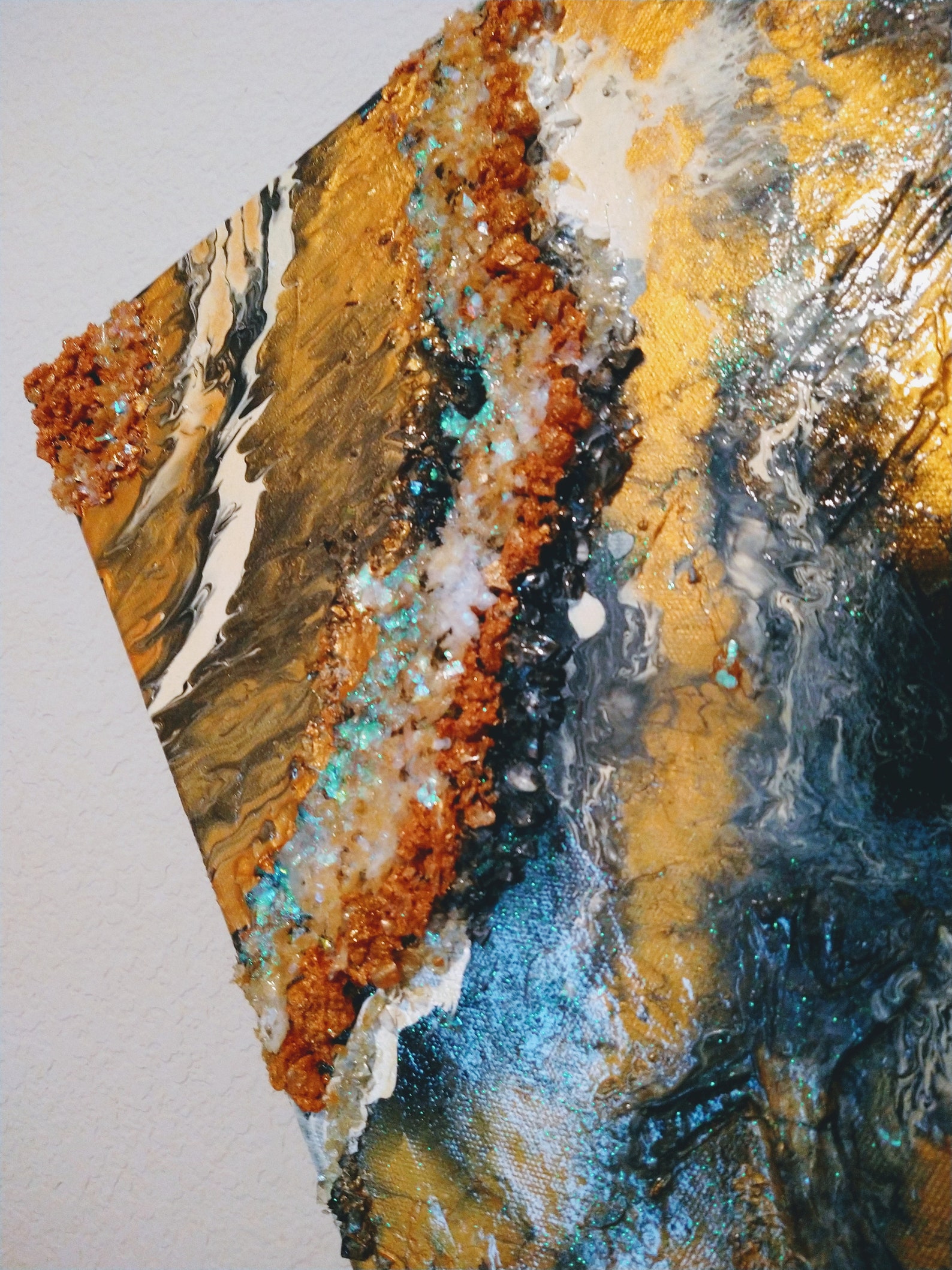 Acrylic Geodesic Canvas Painting - Etsy