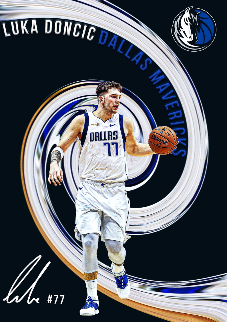 Luka Doncic Dallas Mavericks A4 Poster - Etsy